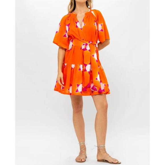 Oliphant | Dresses | New Oliphant Raglan Belted Mini Dress In Mela ...